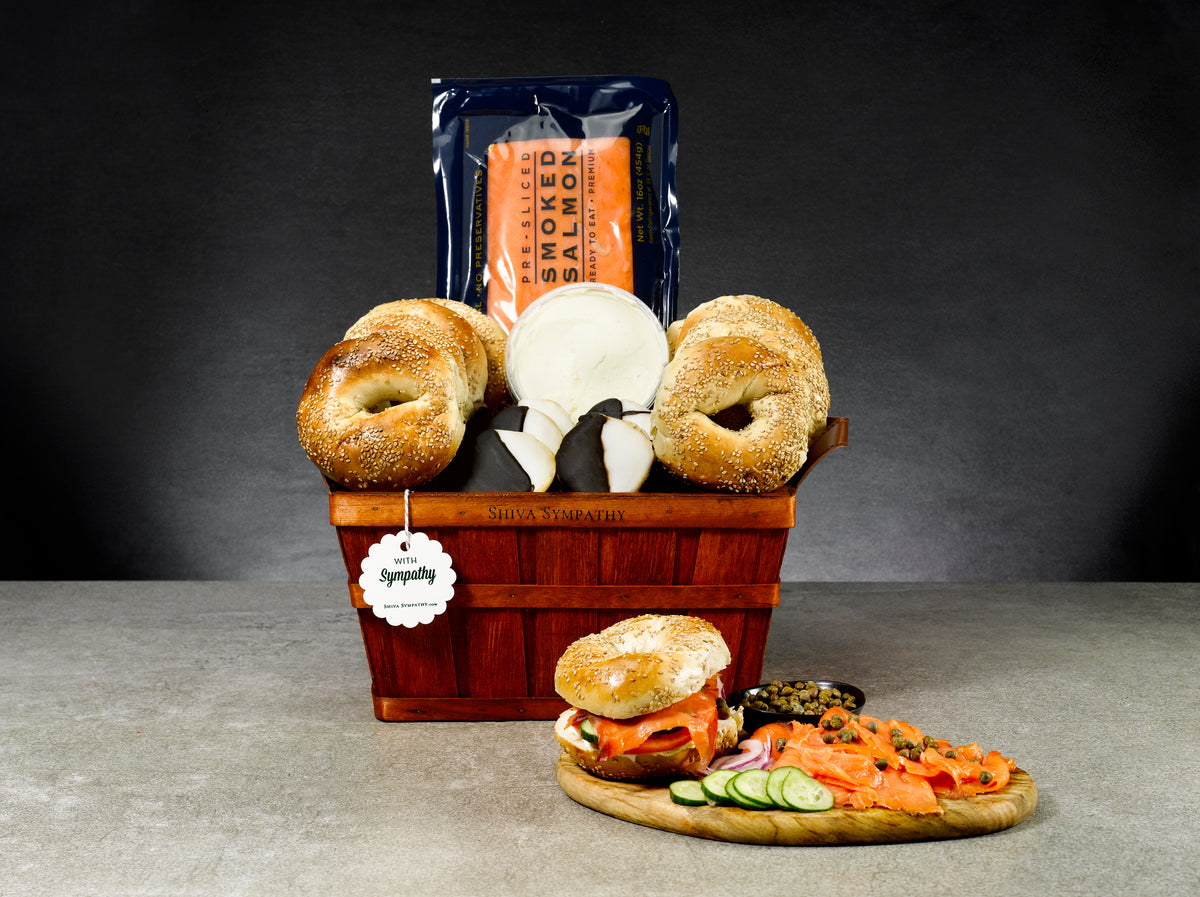 Lox & Bagels Gift Basket | ShivaSympathy.com – Shiva Sympathy